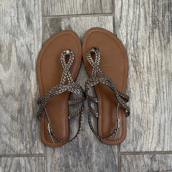 Merona | Shoes | Merona Braided Tan Sandals | Poshmark